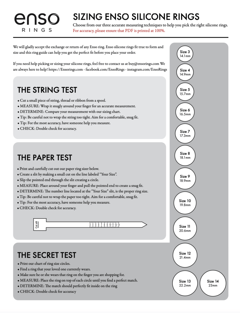 The right size for the ring – Calima Jewels